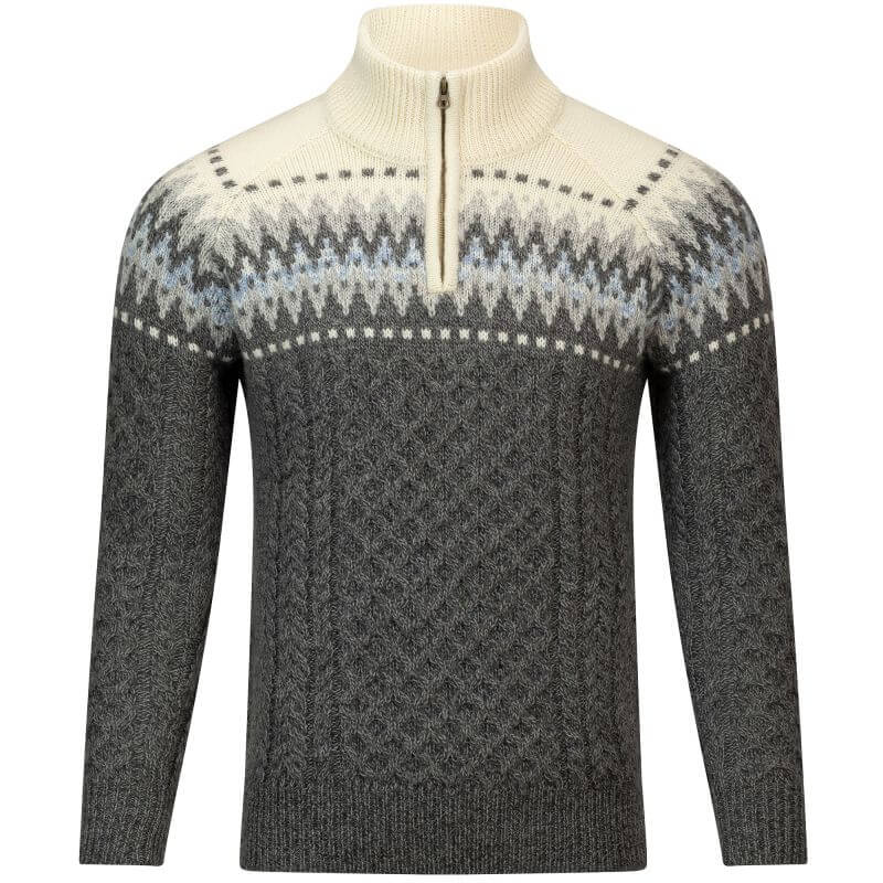 Herren Norweger Pullover "Otto", Anthrazit